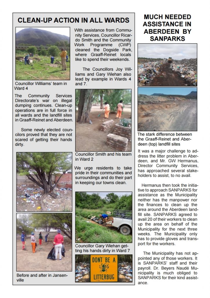 From the Mayors Desk 10 Dec 2021[2] – Dr. Beyers Naudé Local Municipality